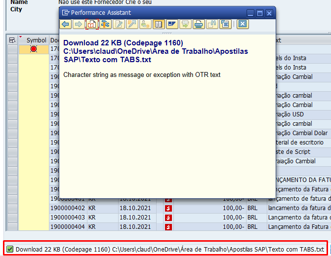 Como exportar os dados do SAP para o Excel • Freire Cruz