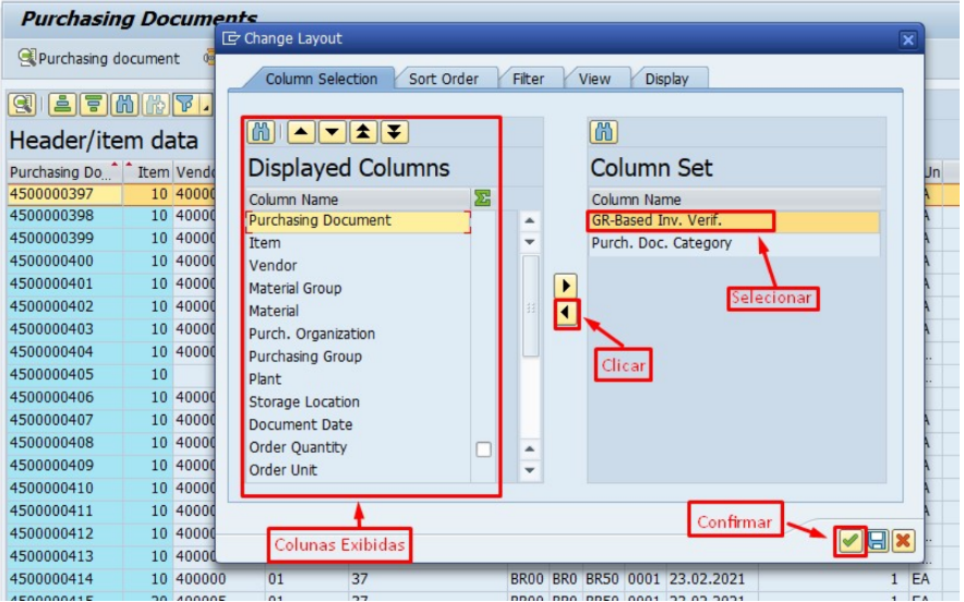 ME80FN - Listagem de documentos de compras 18 • Freire Cruz